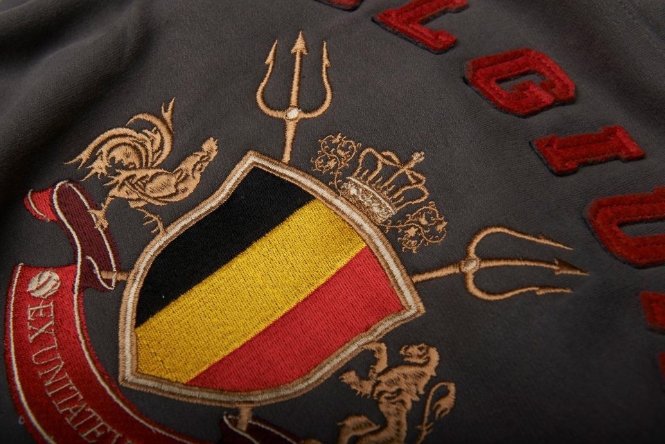 Équipe de football belge - Pull gris Diables Rouges